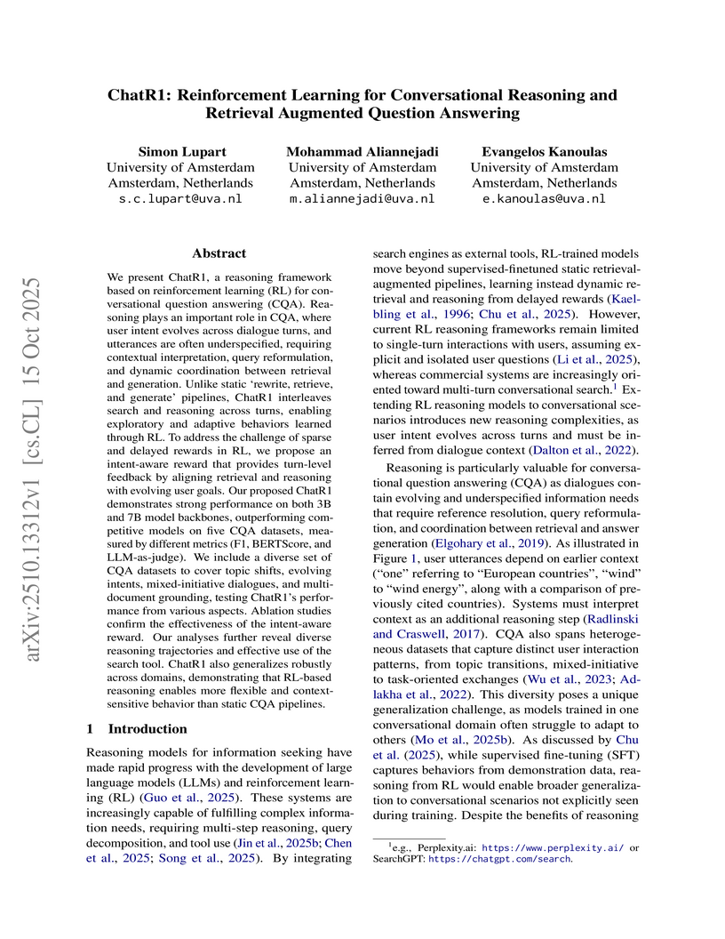 ChatR1: Reinforcement Learning for Conversational Reasoning and ...
