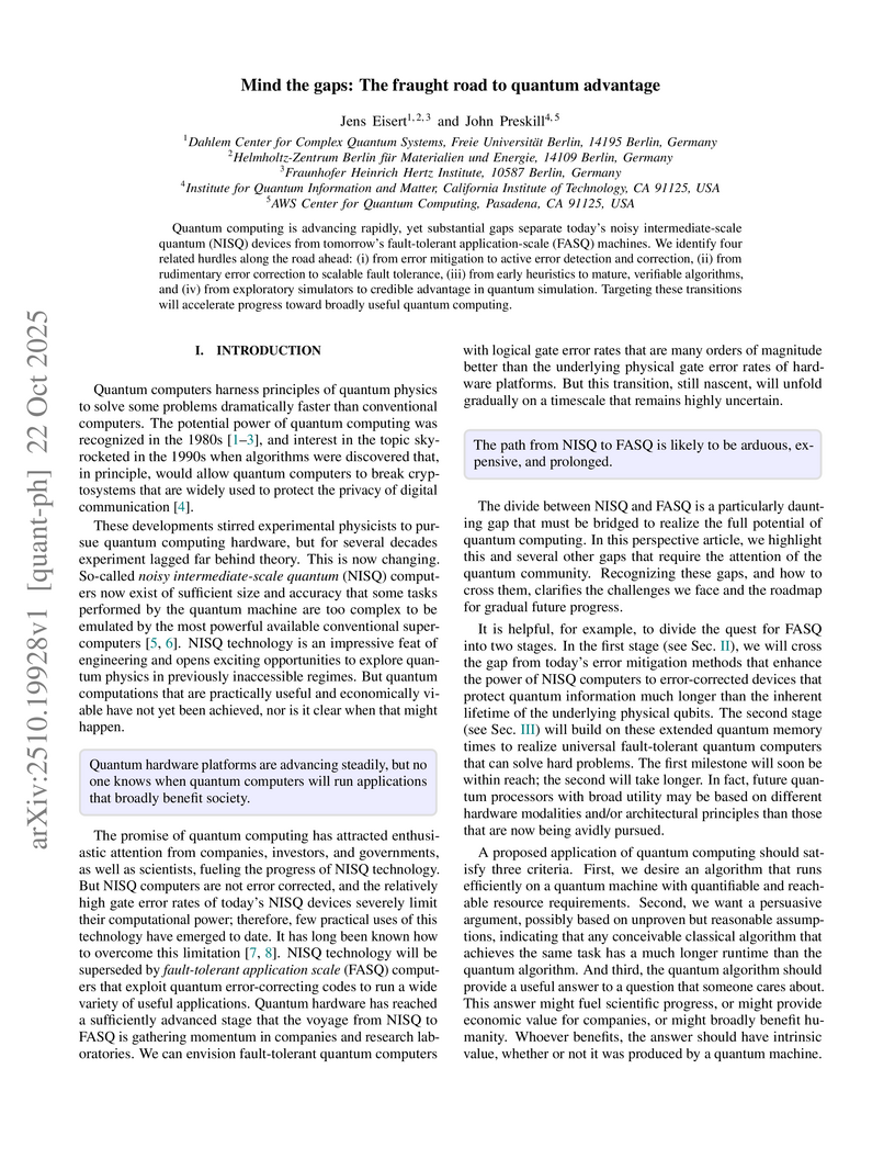 Mind the gaps: The fraught road to quantum advantage | alphaXiv