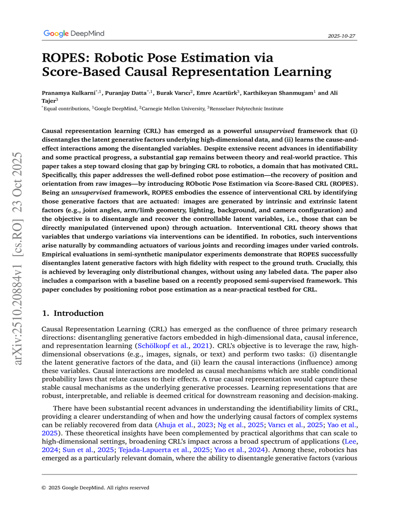ROPES: Robotic Pose Estimation via Score-Based Causal Representation ...